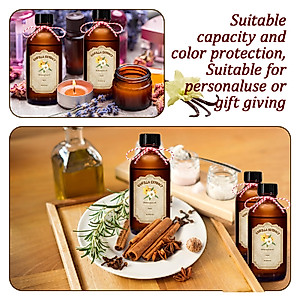 JINSILU 12 Pack 2-Ounce Amber Glass Bottle with Lid for Homemade Vanilla Extract and 12-Piece Vanilla Extract Stickers for Syrup Gifts,vanilla extract bottles (2OZ-12PC)