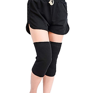 PURFUN Cold Weather Thermal Thicken Cashmere Knee Braces Warmer Dad Grandfather Adjustable Compression Warm Wool Kneepads Leg Warmer Sleeves Knee Support for Ski Volleyball Tennis Hunting