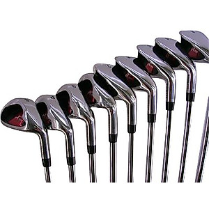 Extreme X5 Wide Sole iBRID Iron Set Senior Men's Complete 8-Piece Iron Set (4-SW) Right Handed Senior Flex A Flex Club with Premium Men's Arthritic Grip