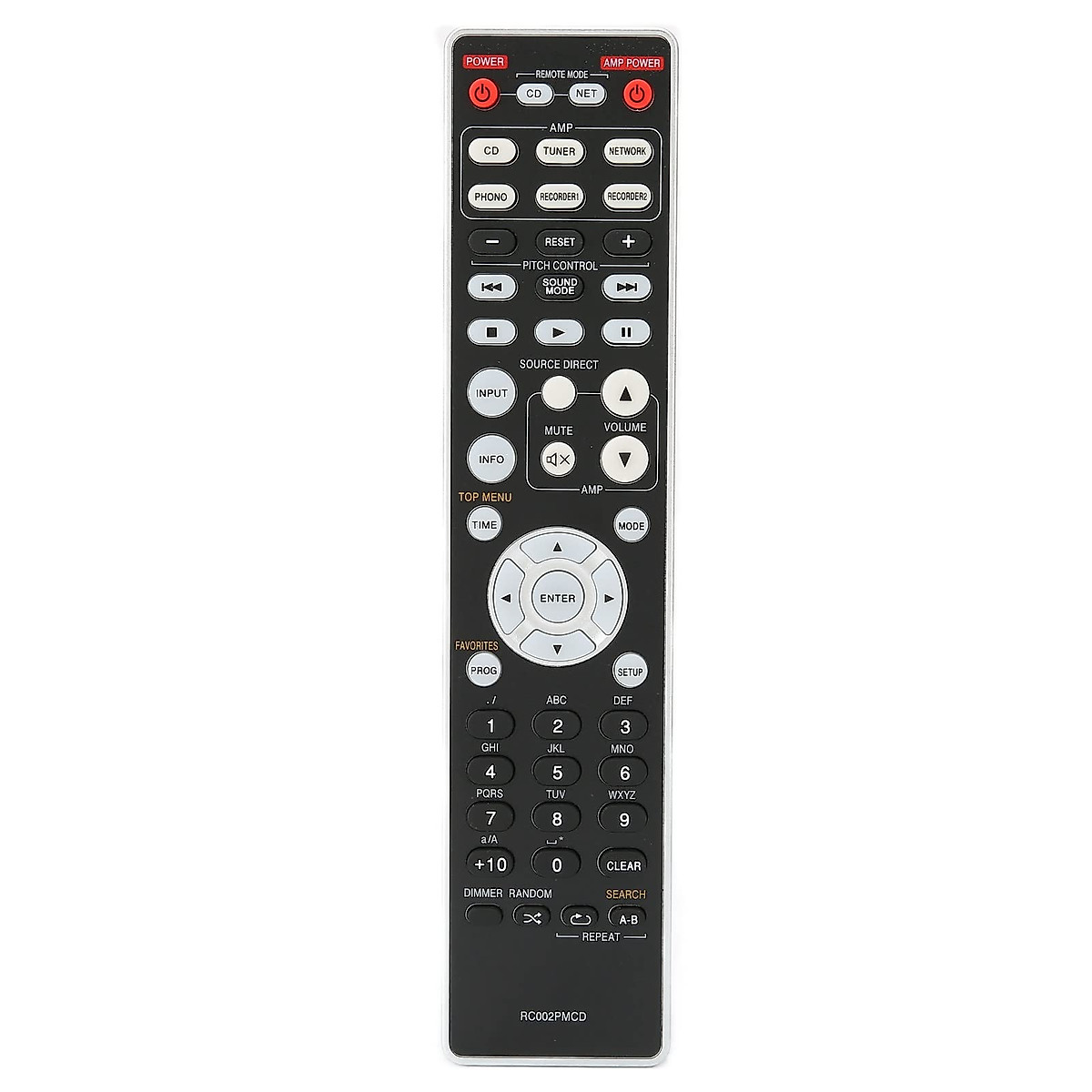 Remote Controller Fit for Marantz RC002PMCD CD5005 PM5005, Replacement Remote Control, Easy to Operate and Use. Black