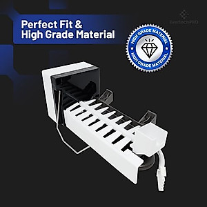 EvertechPRO 241798224 Ice Maker Replacement for Frigidaire Refrigerator 241798231 241798201 241642501 5304445222 5304456669