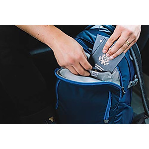 PacSafe Venturesafe G3 28 Liter Anti Theft Travel Backpack/Daypack-Fits 17" Laptop, Lakeside Blue