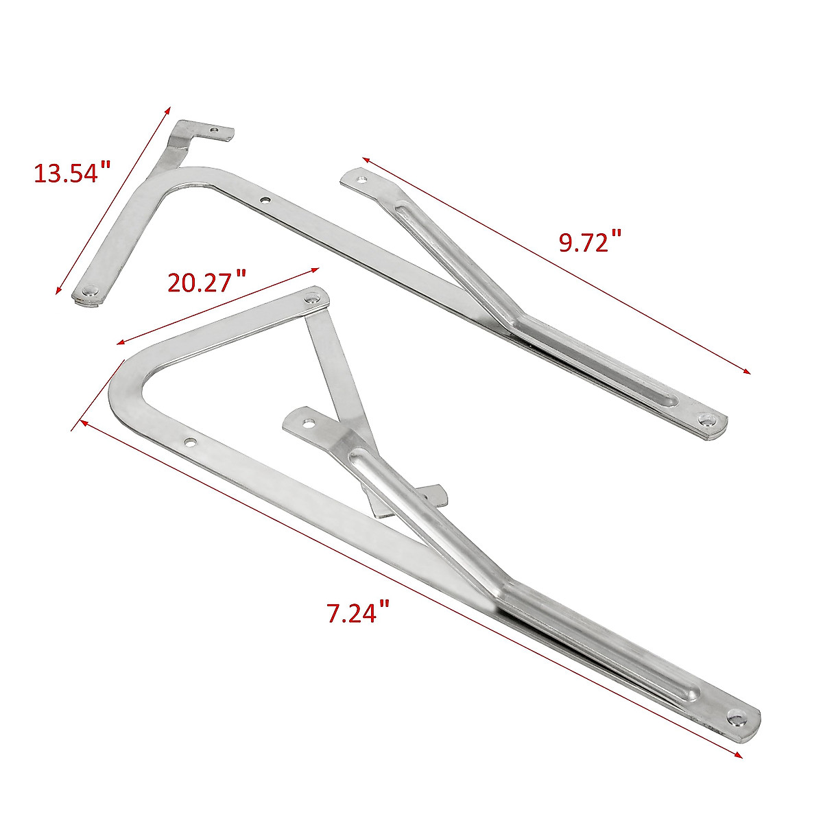 Attic Ladder Spreader Hinge Arms Replacement Kit for Werner 55-1 2006 and Older - (Pair)
