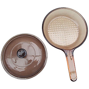Amber Corning Vision Visionware Small 7 Inch Frying Pan w/ Lid