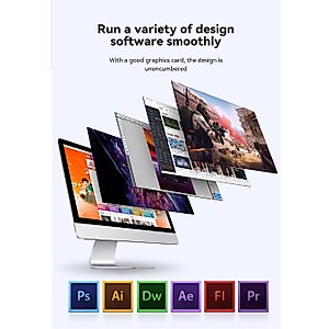 XUANMO AMD Radeon RX580 2048SP 8g Gpu Video Gaming Amd graphics card GDDR5 256-Bit Pc Gaming Video Card AMD 2XDP HDMI PCI Express 3.0 with Freeze Fan Stop for Desktop Computer Gaming Gpu