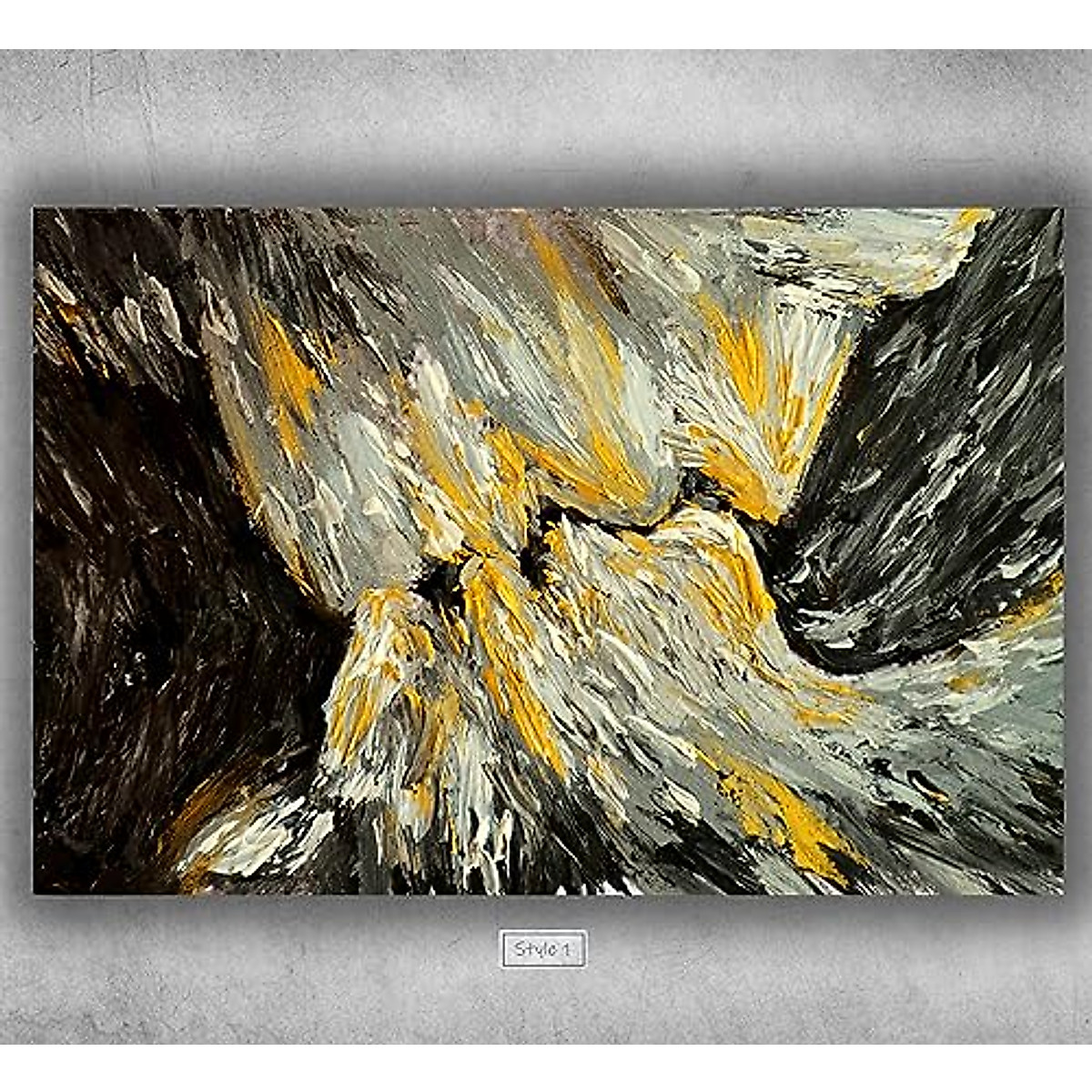 Canvas Wall Art Love Painting for Couples Bedroom, Love Painting Wall Art, Wall Art Love, Kiss Painting, The Kiss Painting Print, Kiss Canvas Wall Art (Ready to hang 24"x36", Style 1)