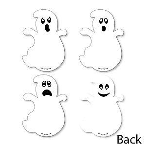 Big Dot of Happiness Spooky Ghost Essentials - Ghost Decorations - DIY Halloween Decor - Halloween Cutouts - Halloween Decorations - Halloween Party Decorations - Ghost Decorations - Set of 20