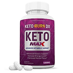 Keto Burn DX Max Pills 1200MG Includes Includes Apple Cider Vinegar goBHB Exogenous Ketones Advanced Ketosis Support for Men Women 60 Capsules