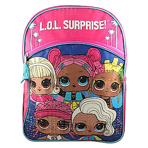 LOL Surprise Backpack and Lunch Box Set - 4 Pc Bundle with 16” LOL Surprise Backpack, Lunch Box, Stickers, and More | LOL Surprise School Supplies