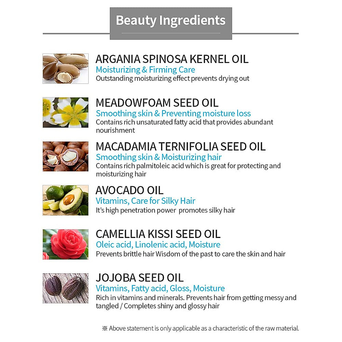 Magical Hair Essence & Treatment with 6 Natural Oil Complex (Argan,camllia,jojoba,meadow Form Seed,macadamia,abocado Oil)