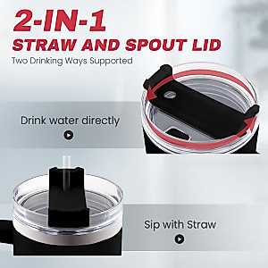 SANDJEST Leaving Job Gifts for Coworkers You Are Dead toUs Tumbler 40oz Stainless Steel with Handle and Straw, Farewell Gifts, New Job Gifts, Going Away Gift for Colleagues Men Women