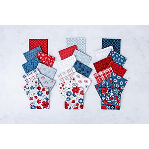 Dani Mogstad American Beauty 10" Stacker 42 10-inch Squares Layer Cake Riley Blake 10-14440-42