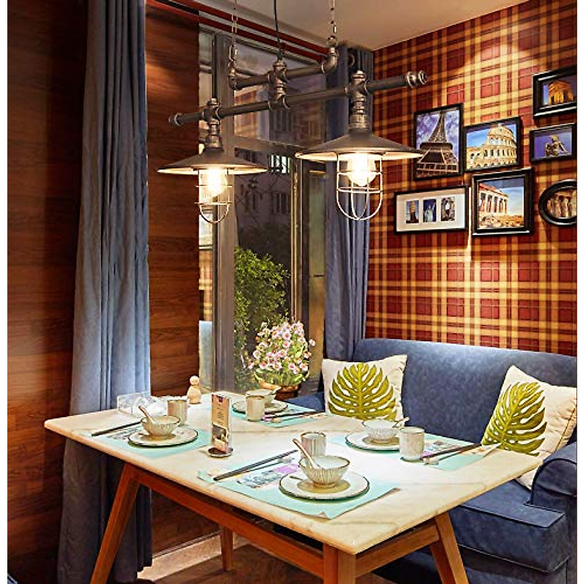 LVWIT ST21 LED Filament Bulb 7W Dimmable 3000K Soft White Vintage Edison Light Bulb E26 Medium Base (6-Pack)