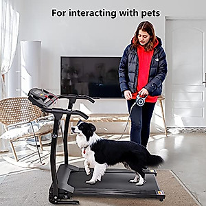 AW Folding Electric Treadmill Portable Running Walking Treadmill with LCD Display Easy Assembly for Home Cardio Exercise