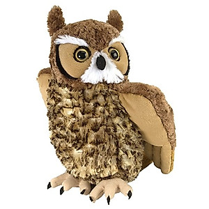 Wild Republic Great Horned Owl Plush, Stuffed Animal, Plush Toy, Kids Gifts, Cuddlekins 12", Model Number: 12310