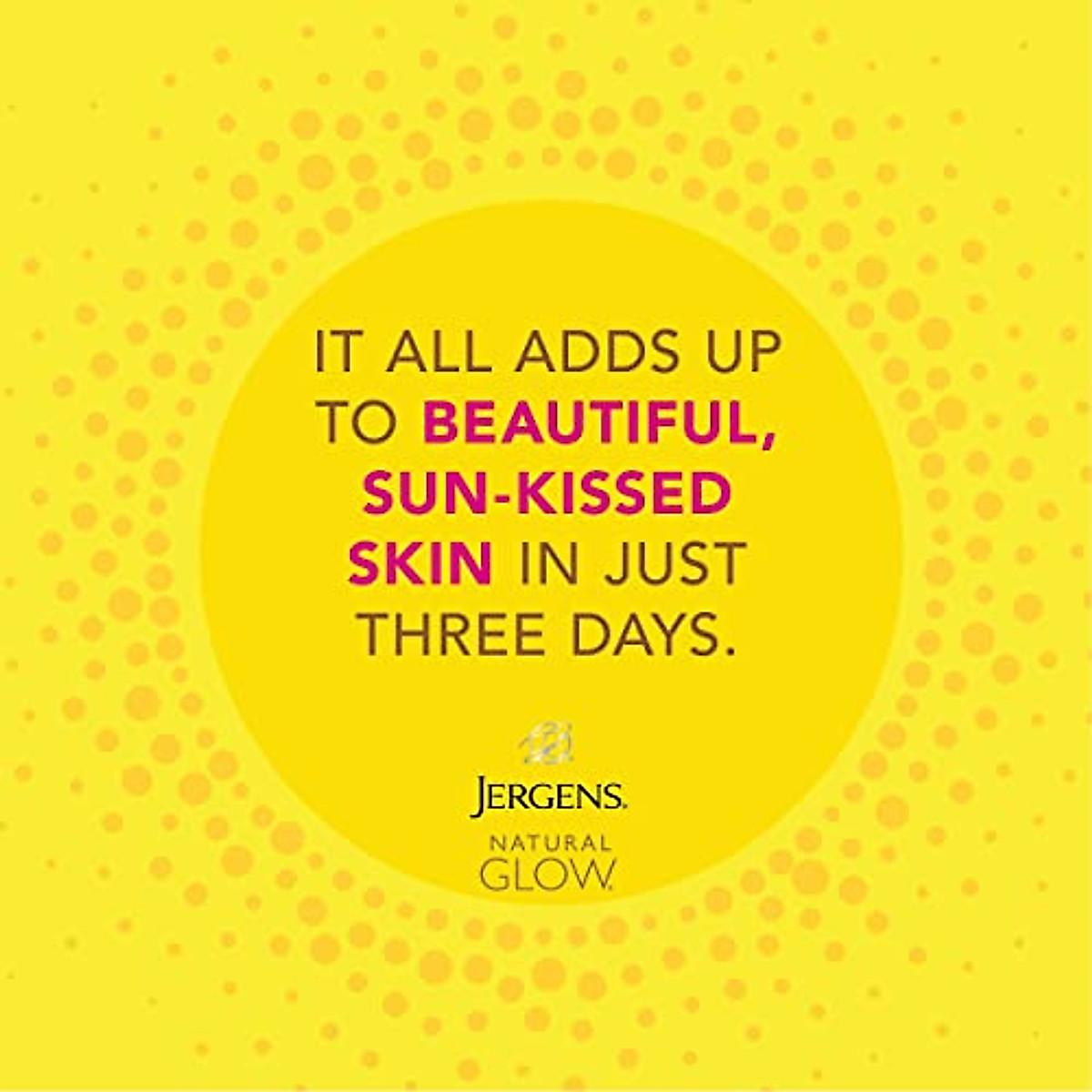 Jergens Natural Glow 3-Day Self Tanner, Sunless Tanner for Medium to Deep Skin Tone, Sunless Tanning Lotion Daily Moisturizer, for Streak-free Color, 4 Ounce