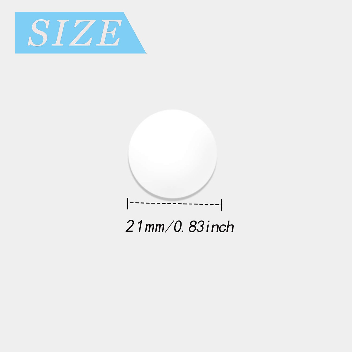 162 Pcs Plastic Screw Hole Covers Stickers Self-Adhesive Screw Hole Stickers for Wood Furniture Cabinet Shelve Plate White