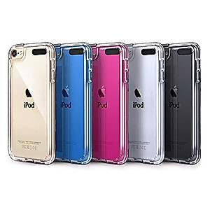iPod Touch 7 Case Clear,IDWELL Touch 6 Touch 5 Case with 2 Screen Protectors, Clear Slim Soft TPU Bumper Hard Cover for iPod Touch 5/6/7th Generation (Latest Model,2019 Released), HD Clear