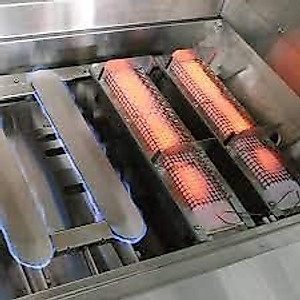 GRILLJOB BBQ Grill Searing Burner Ceramic Infrared Sear Burner Replacement Part P02005020A Compatible with Grand Hall Turbo Infrared Main Burner