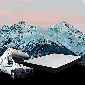 Triad Lite 6 inch RV Mattress Cool Gel Foam, Glacier Cooling Stretch Cover, Firm Support, Made in The USA (30x80)