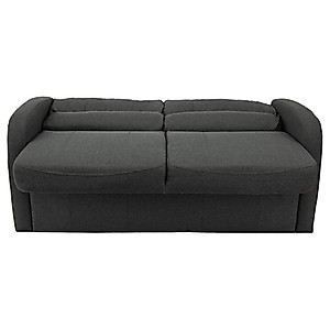 RecPro 65" Jack Knife RV Sleeper Sofa with Arms | RV Furniture | Zero Wall Hugger | Cloth (Fossil)