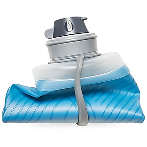 Hydrapak Flux - Collapsible Backpacking Water Bottle (750ml) - BPA Free, Ultra Light, Spill-Proof Twist Cap - Redwood Red