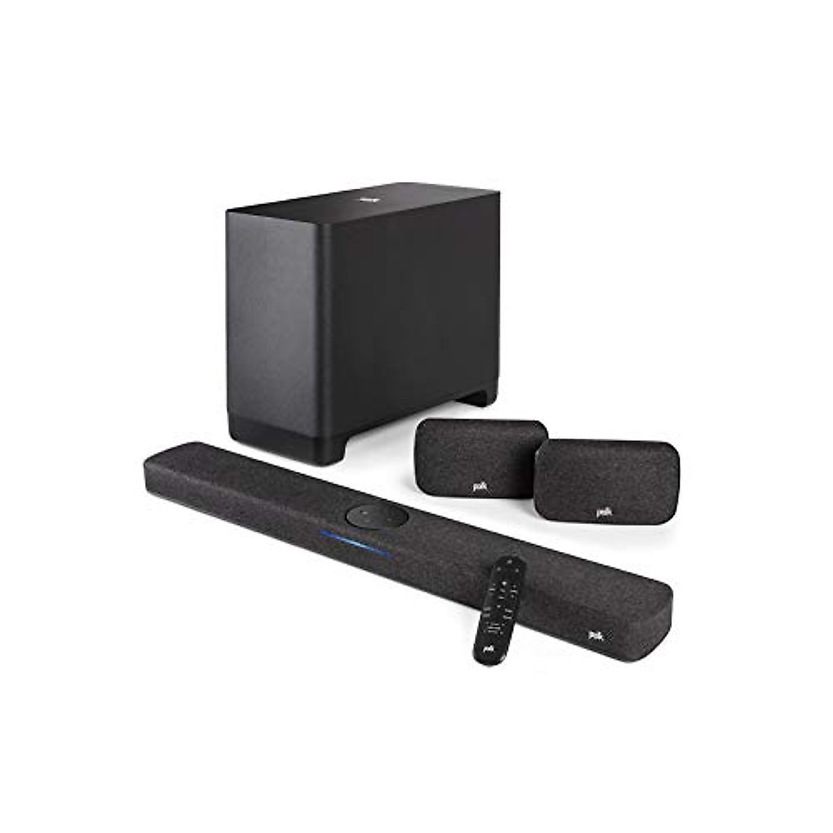 Polk SR2 Wireless Surround Sound Speakers for Select Polk React and Polk Magnifi Sound Bars - Immersive Surround Sound, Easy Set Up, Multiple Placement Options, 2 Count (Pack of 1)