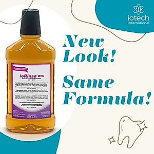 Iotech ioRinse Mouthwash New & Improved - Natural Clean - Contains Xylitol - Saccharin Free - Superior Dental Cleaner for Teeth, Gums, Bad Breath - Soft Mint (1L Bottle)