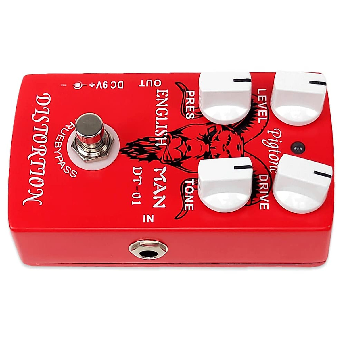 Distortion Pedal Electric Guitar Effects Pedal with True Bypass Red PP-24