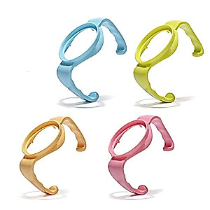 Bottle Handles Grips Compatible with Pigeon 2nd Generation Silicone Coating Nursing Bottle, Pack of 2, Color may be vary (Not for Pigeon 3rd Bottle)