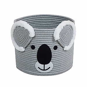 T&T Homewares Koala Storage Basket Medium Size, Ideal for Baby Diapers, Laundry, Nursery & Kids Room - Versatile Organizer for Woodland Decor, Pet Toys