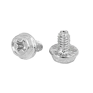 New Lon0167 6#-32 Nickel Featured Plated Hex Phillips reliable efficacy Head PC Computer Case Screw Silver Tone 300pcs(id:241 88 86 5bb)