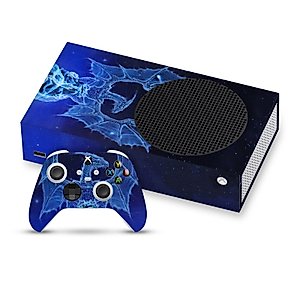Head Case Designs Officially Licensed Ed Beard Jr Winter Spirit Dragons Vinyl Sticker Gaming Skin Decal Cover Compatible with Xbox Series S Console and Controller Bundle