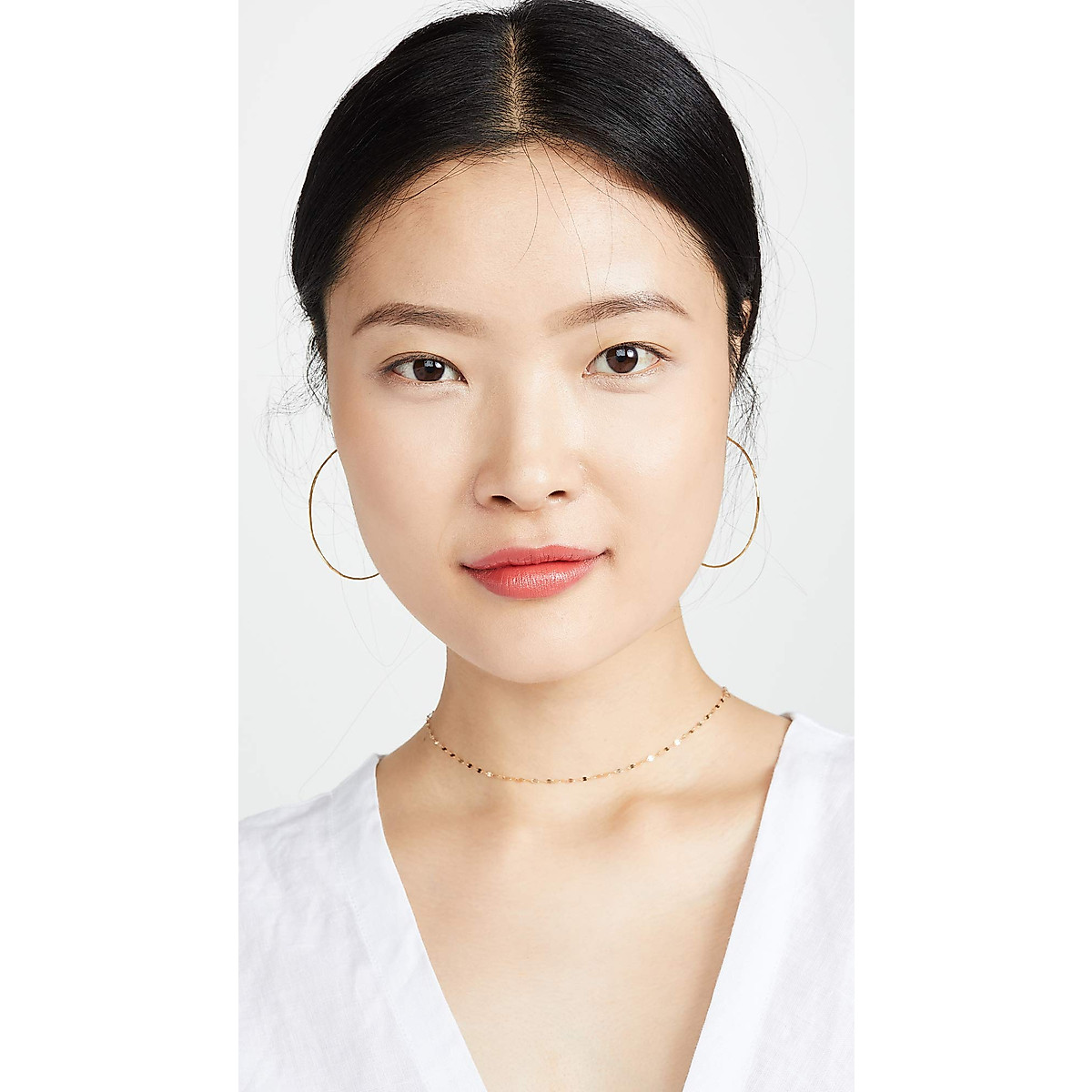 3 Pairs Big Wire Hoop Earrings 50mm 18k Gold Silver Rose Gold Plated on Stainless Steel 2 inch Large Thin Hoops Earring Set Minimal Jewelry for Women Girls