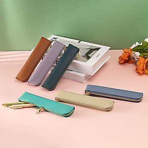 Sluxa Black pencil case, Small pencil pouch, School Accessories, Pen pouch for men with zipper.…