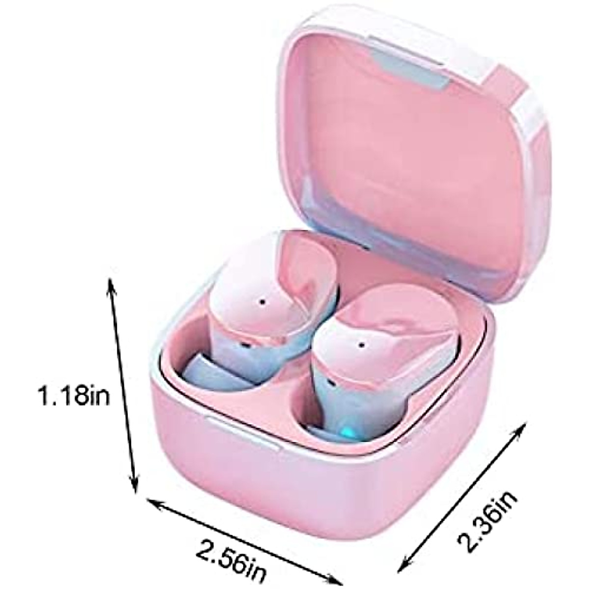 SEMAZA Wireless Bluetooth Earbuds TWS Bluetooth Headset in-Ear Low-Latency Call Noise Reduction Without Double Stereo Loss Sound Quality Pink