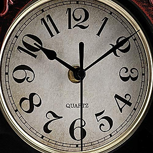 jomparis Pendulum Wall Clock Retro Quartz Decorative Battery Operated Wall Clock for Living Room, Office, Home Decor(16 Inch, Bronze)