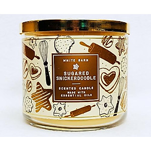 White Barn- Bath & Body Works - Sugared Snickerdoodle 3-Wick Candle w/Essential Oils - 14.5 oz