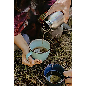 Black+Blum Insulated Water Bottle, Stainless Steel, Olive, Large