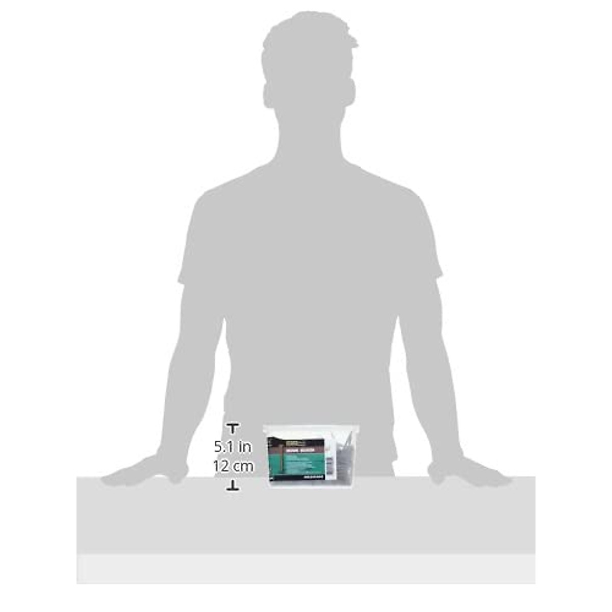 Deck Plus Wood Screws, Brown Exterior Screws, 4" x #10, 5lb