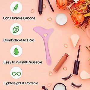 SHANPIN 2pcs Eyeline Stencils Silicone Winged Tip Eyeline Aid Eyebrow Pencil Stencil Reusable Smoky Eyeshadow Multifunctional Eye Makeup Tool Kit Quick Stencil Aid Eyeliners Molds Eyeliner Stencil