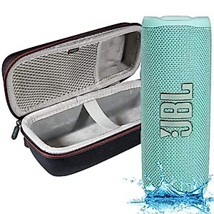JBL Flip 6 - Waterproof Portable Bluetooth Speaker, Powerful Sound and deep bass, IPX7 Waterproof, 12 Hours of Playtime with Megen Hardshell Case - Teal