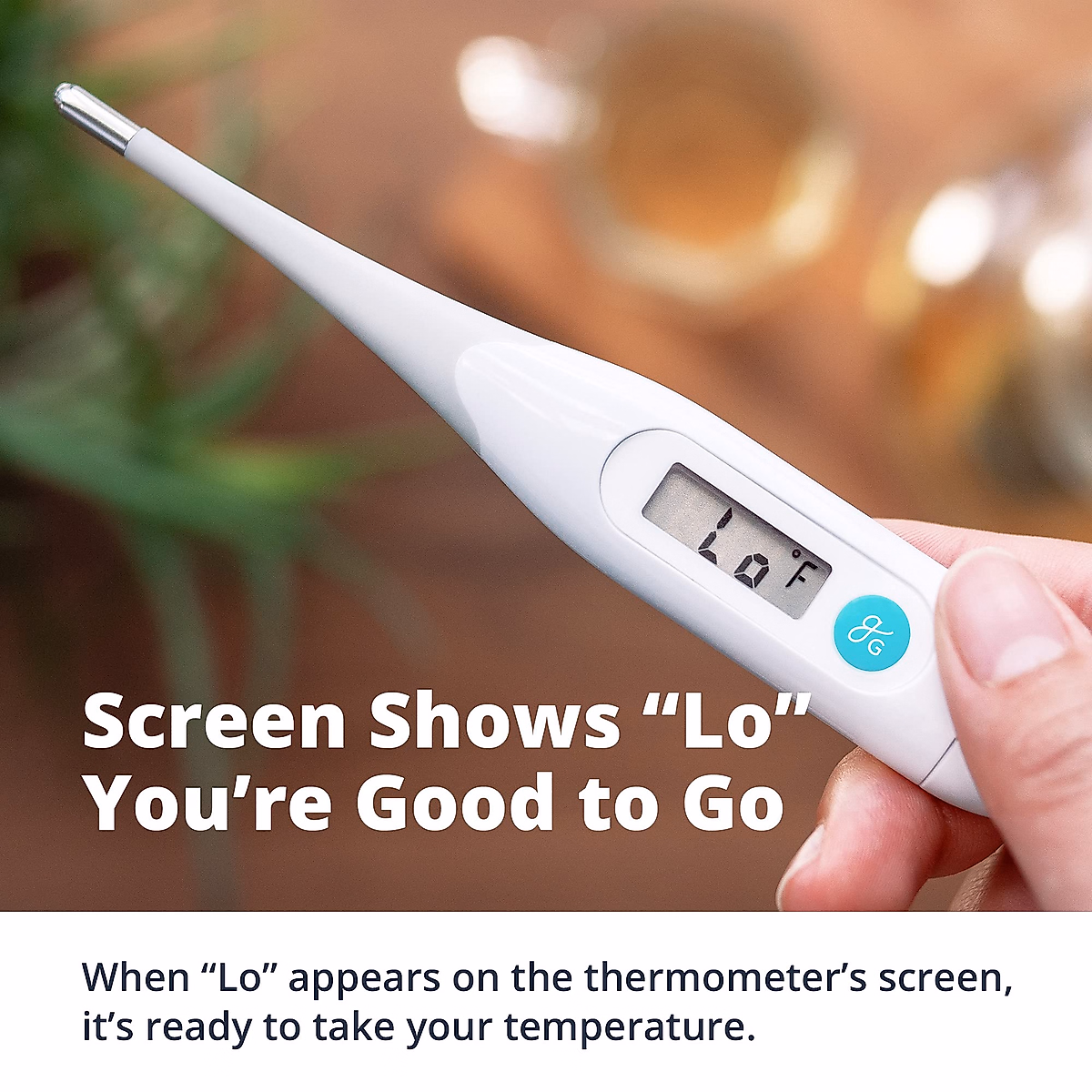 Greater Goods Digital Thermometer – 10-Second Fast Readings for Adults and Kids, Flexible Tip, Fever Alarm, Oral, Rectal, and Underarm Use, FSA/HSA Eligible