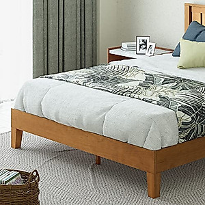 ZINUS Alexis Deluxe Wood Platform Bed Frame with Headboard / Wood Slat Support / No Box Spring Needed / Easy Assembly, Rustic Pine, Full