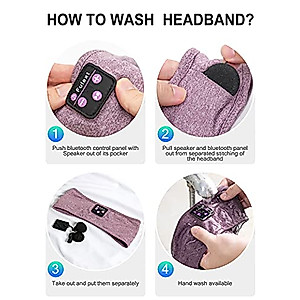 Sleep Headphones Sports Headphones Headband,Fulext Sleeping Bluetooth Headphones Sleep Mask with Ultra-Thin HD Stereo Speakers Perfect for Side Sleepers Insomnia,Workout,Jogging,Yoga,Travel,Gift Idea