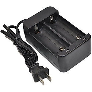 BTBAI 26650 Battery Charger AC Wall Dual Twin Double Channel Universal for 3.2V/3.6V/3.7V li-ion 22650 Rechargeable s1a