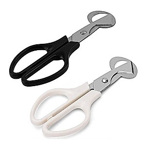 Adecco LLC Pigeon Quail Egg Cutter Scissors Stainless Steel Blades Bird Cutter 2 Pack (Quail Egg Scissor)