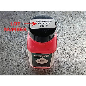 Tempil 24423- TEMPILAQ Advanced TL060 Temperature Indicating Liquid, 399 Degree C/750 Degree F, 2 oz.Ideal for Heat Treating, Brass Annealing, and Glass Production, Made in USA