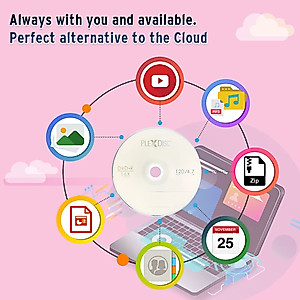 PlexDisc DVD+R 4.7GB 16x Branded Recordable Media Disc - 100pk Cake Box (FFP) 63C-815-BX