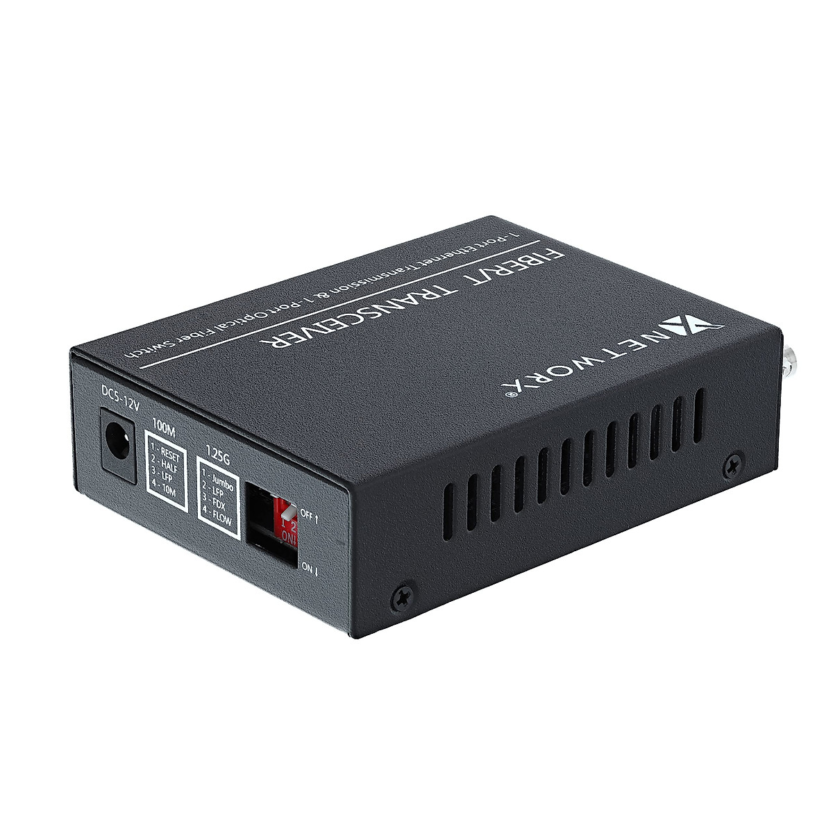 Networx® Gigabit Ethernet Fiber Media Converter - UTP to 1000Base-LX - ST Singlemode, ...